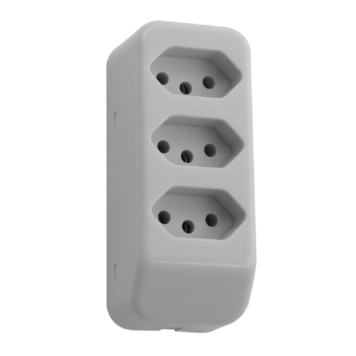 Tomada Multipla Fame 3Tom 3P Cz 20A - Tomada Multipla Fame 3Tom 3P Cz ...